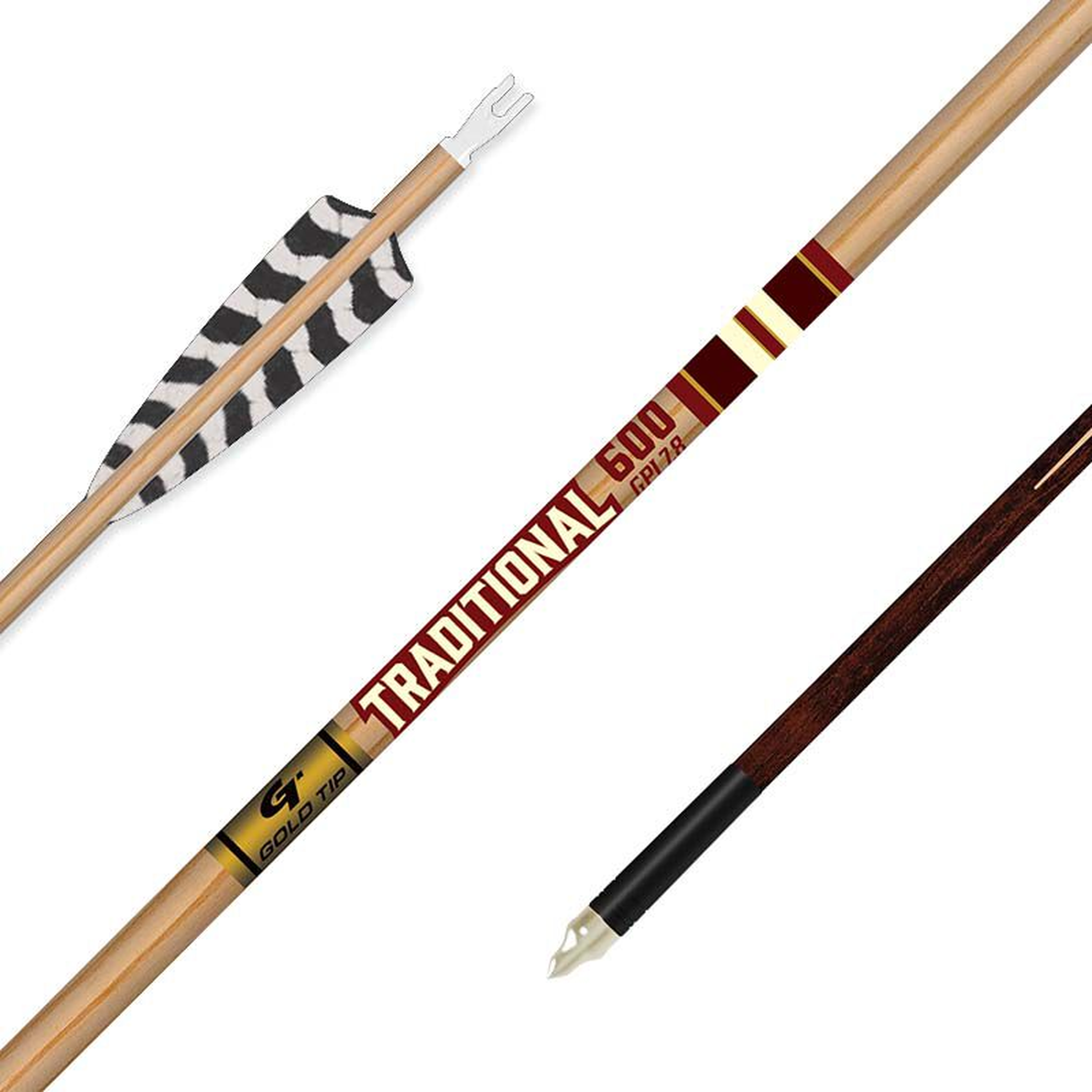 Gold Tip Traditional Classic XT Arrow 600 Spine - Archery Direct