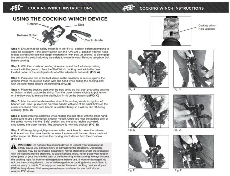 PSE Crossbow Cocking Device - Archery Direct